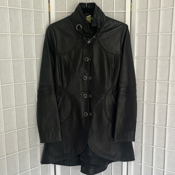 Soia & Kyo | Jackets & Coats | Soia Kyo Long Leather Jacket Size M ...